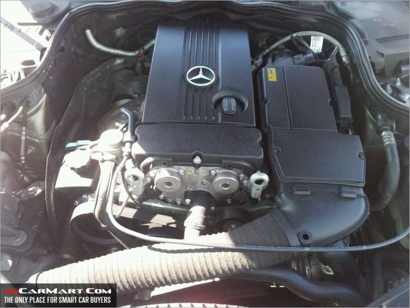 W211 E200 engine block cover difference ? - E-Class - SGMerc - Mercedes ...