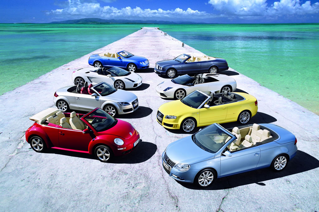 In the Summertime... the convertibles of the Volkswagen Corporation ...
