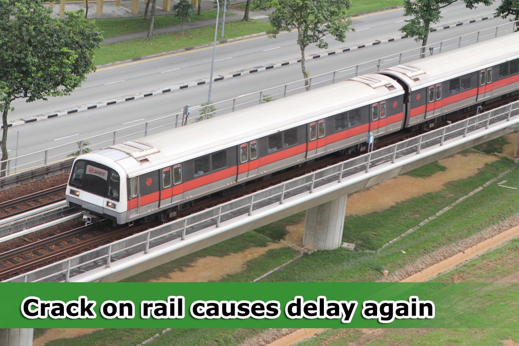 Rail crack causes train delay on North-South line