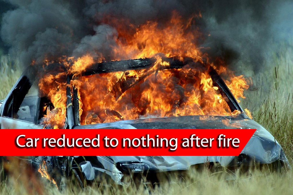 Car catches fire at on PIE near the CTE yesterday afternoon - Sgcarmart