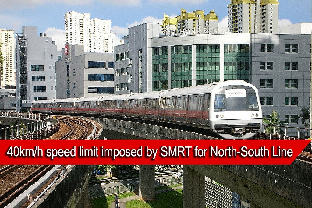 SMRT has imposed a speed restriction on the North-South Line due to ...