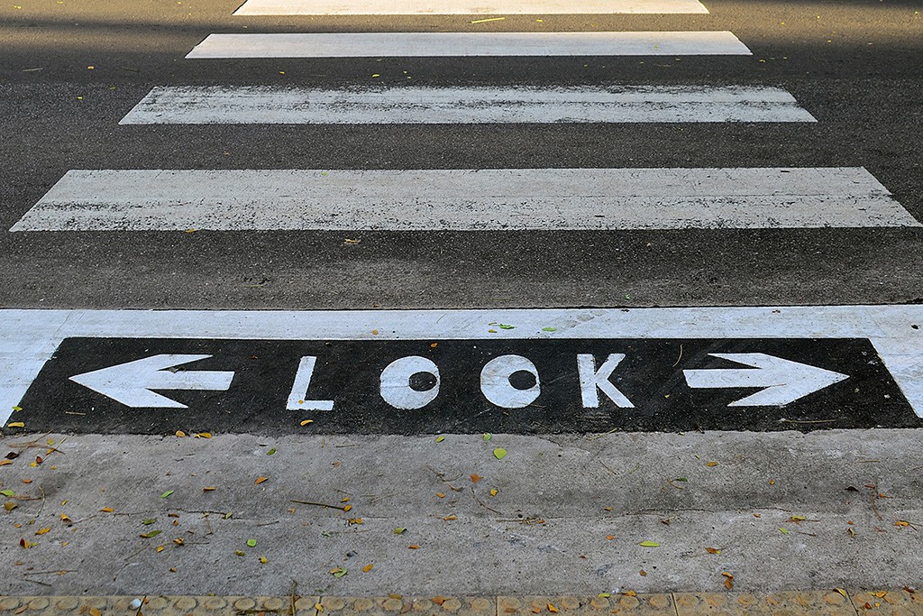 New markings at zebra crossings to assist pedestrians