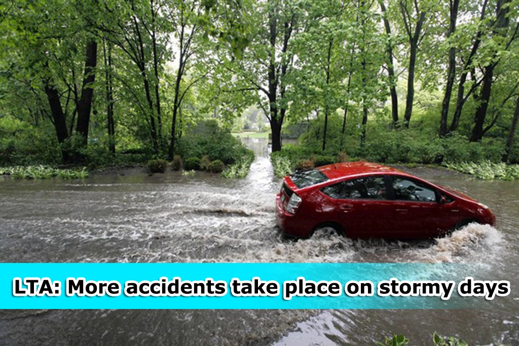 LTA: More traffic accidents on days with thunderstorms