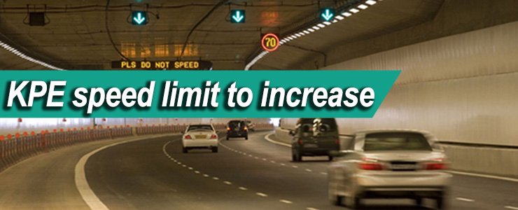 Speed limit on KPE set to increase to 80km/h