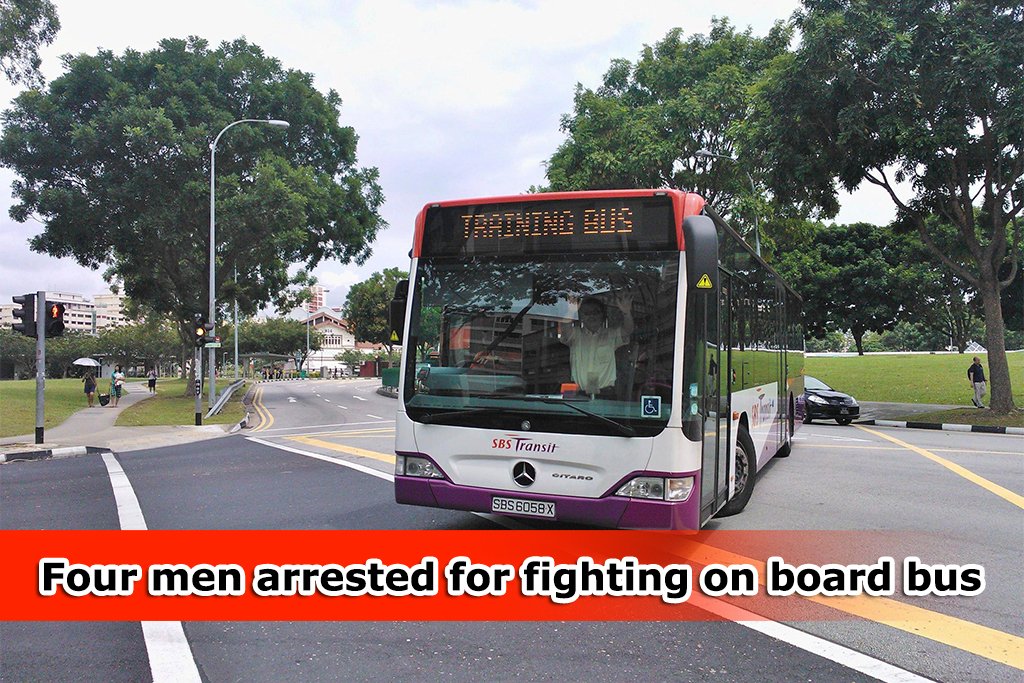 Police arrest four men who fought on board a public bus - Sgcarmart