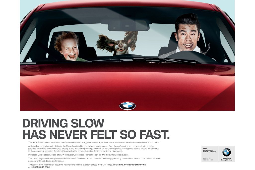 BMW encourages slow speed driving with artificial G-force technology ...