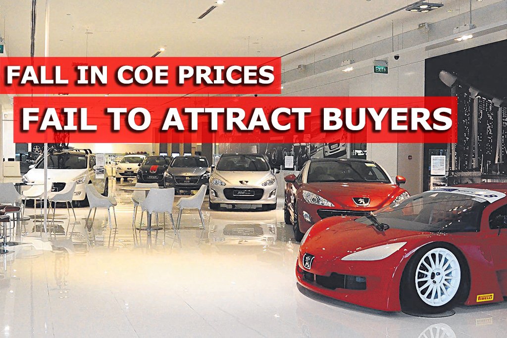 Lower COE prices fail to increase car sales - Sgcarmart