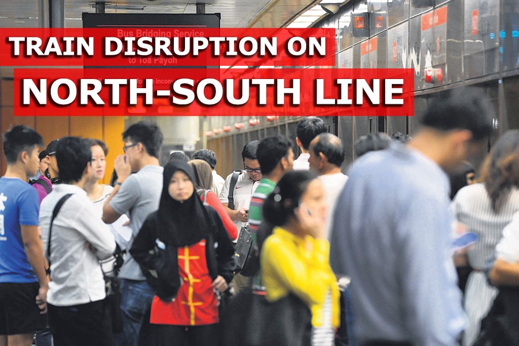 Thousands affected by train disruption on North-South Line