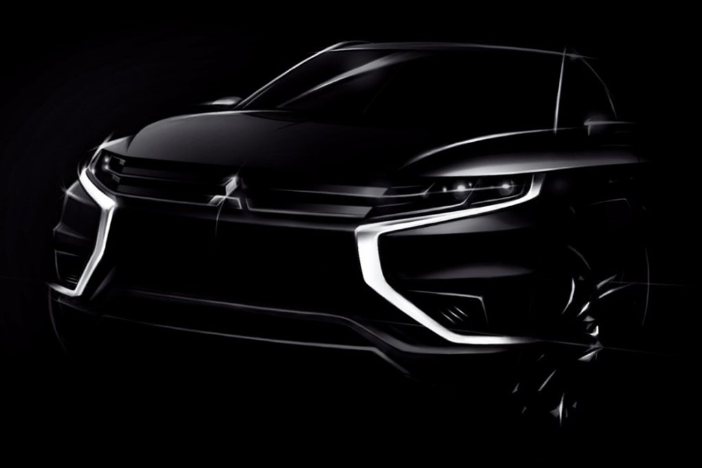 Mitsubishi unveils design sketch for striking Outlander PHEV Concept-S