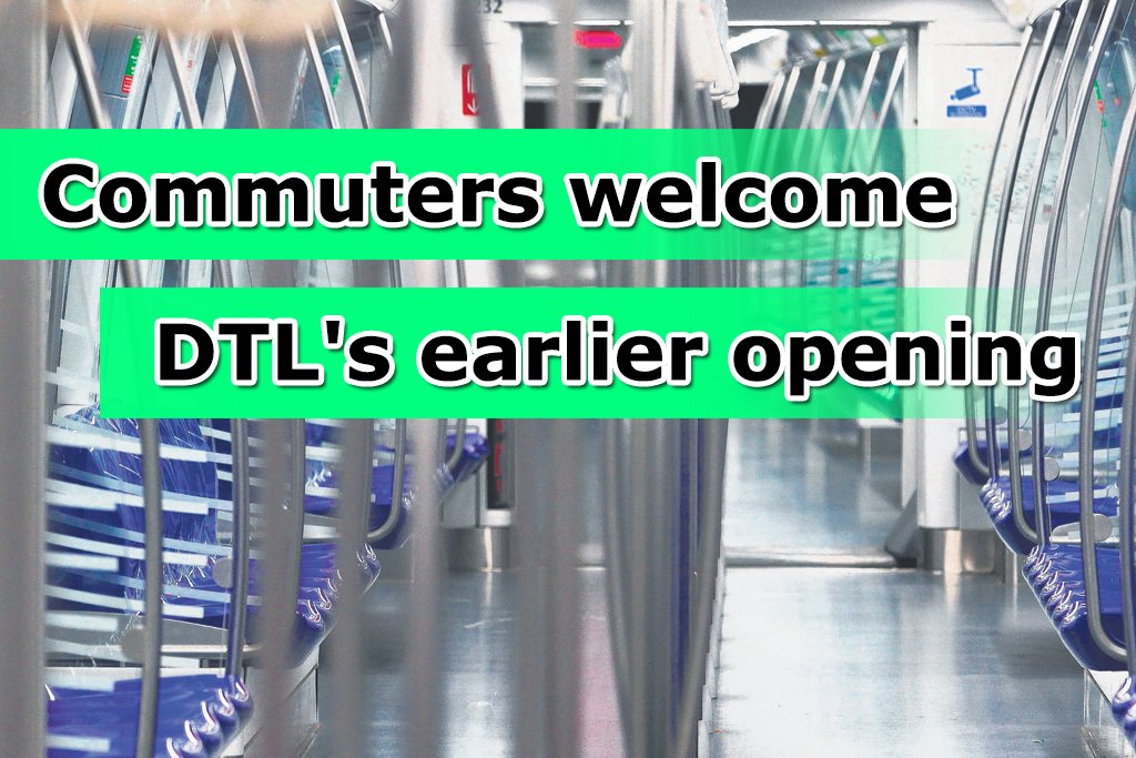 Commuters look forward to Downtown Line's earlier opening - Sgcarmart