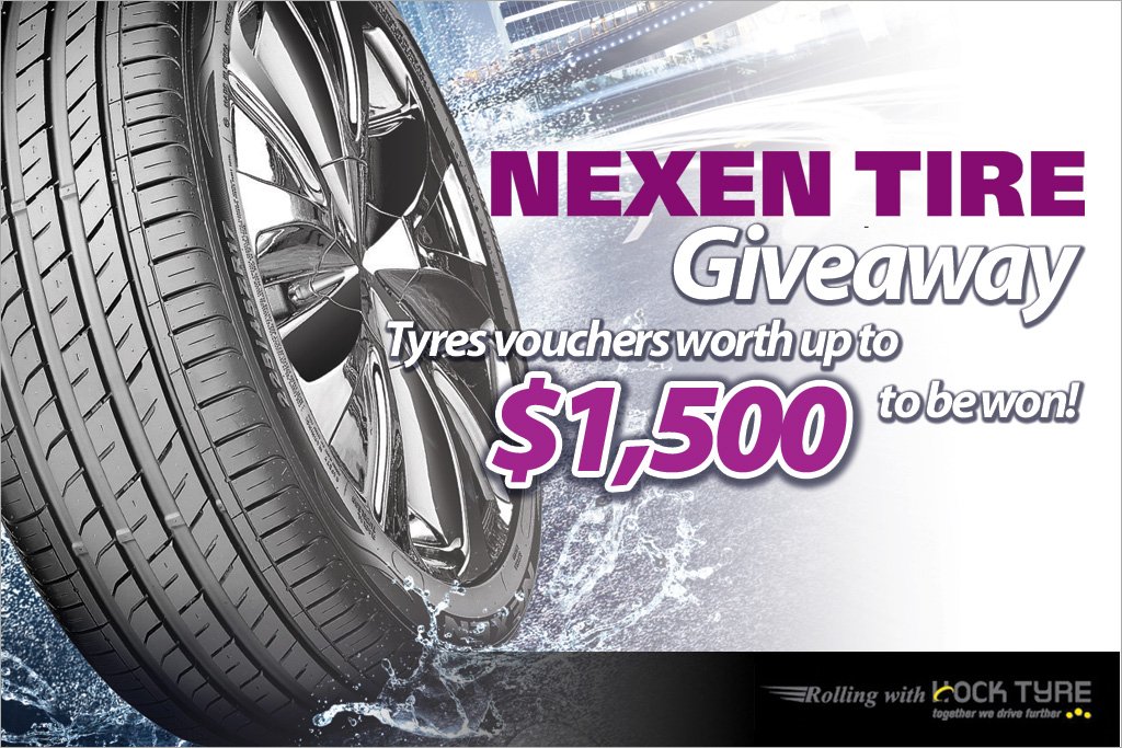 Win tyre vouchers worth up to $1,500 in our December giveaway - Sgcarmart