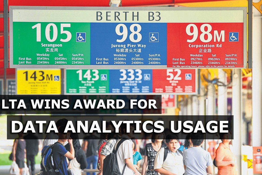 Usage of data analytics to improve bus services nabs prize for LTA