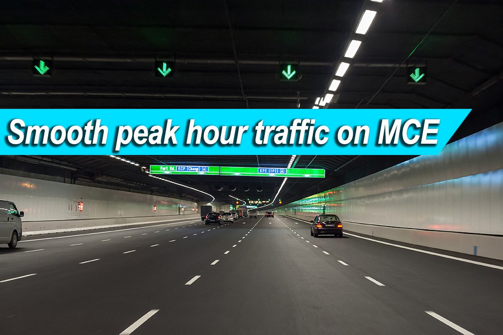 Generally smooth peak hour traffic on MCE - Sgcarmart
