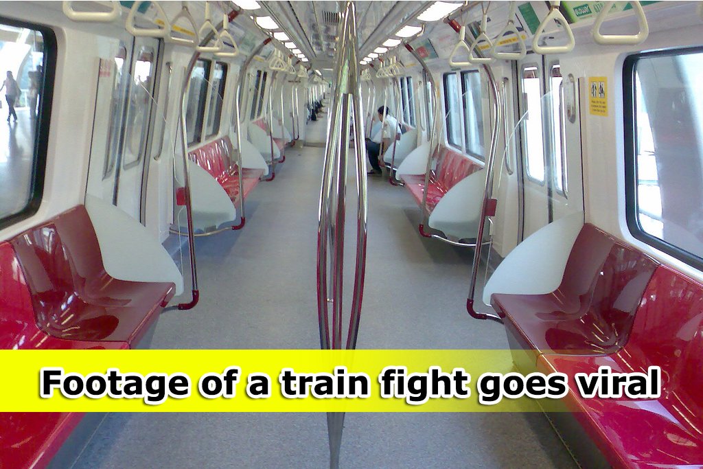 Video of a fight in a SMRT train goes viral