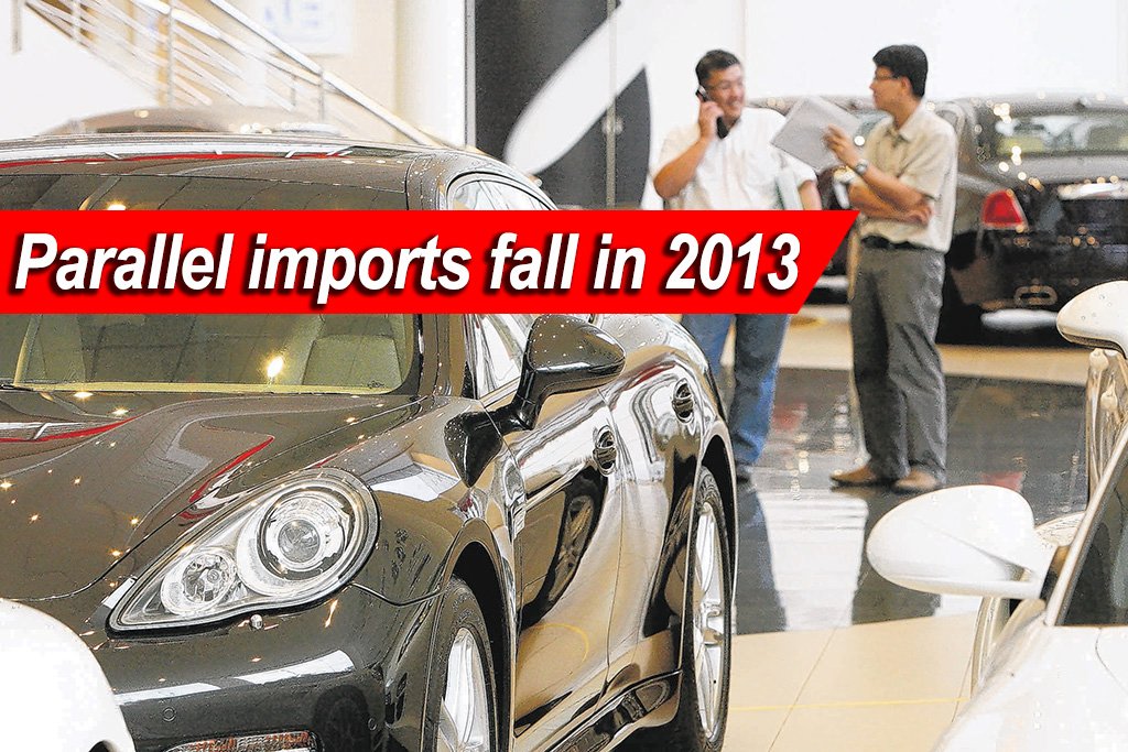 Lesser parallel imports of cars in 2013
