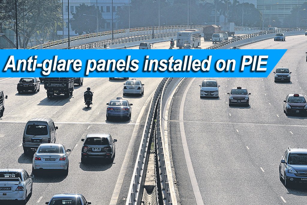 LTA installs anti-glare panels on the PIE