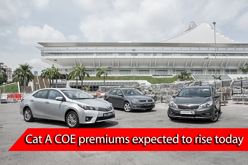 Cat A COE premiums expected to increase by $5,000 today
