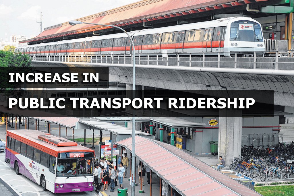 Public transport ridership increases again for ninth consecutive year