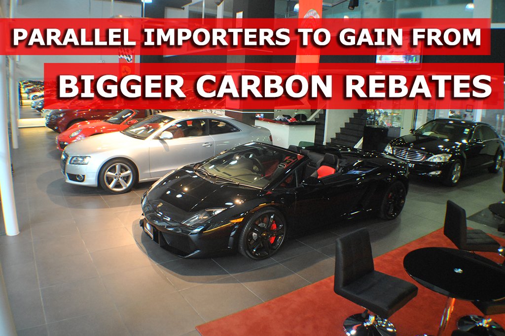 Parallel import cars to qualify for bigger carbon rebates
