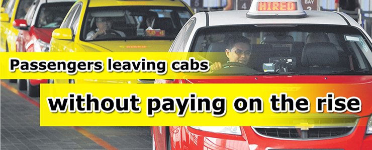 Passengers leaving cabs without paying increases