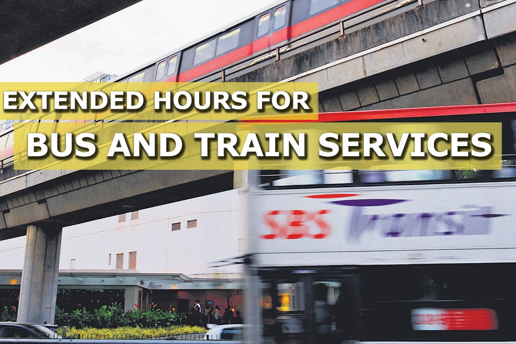 SBS Transit extends bus and train services on eve of CNY