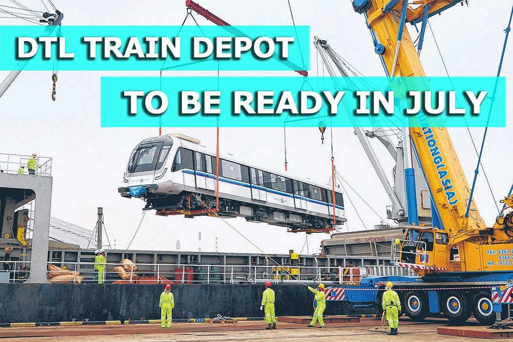 New DTL train depot in Woodlands to be ready in July