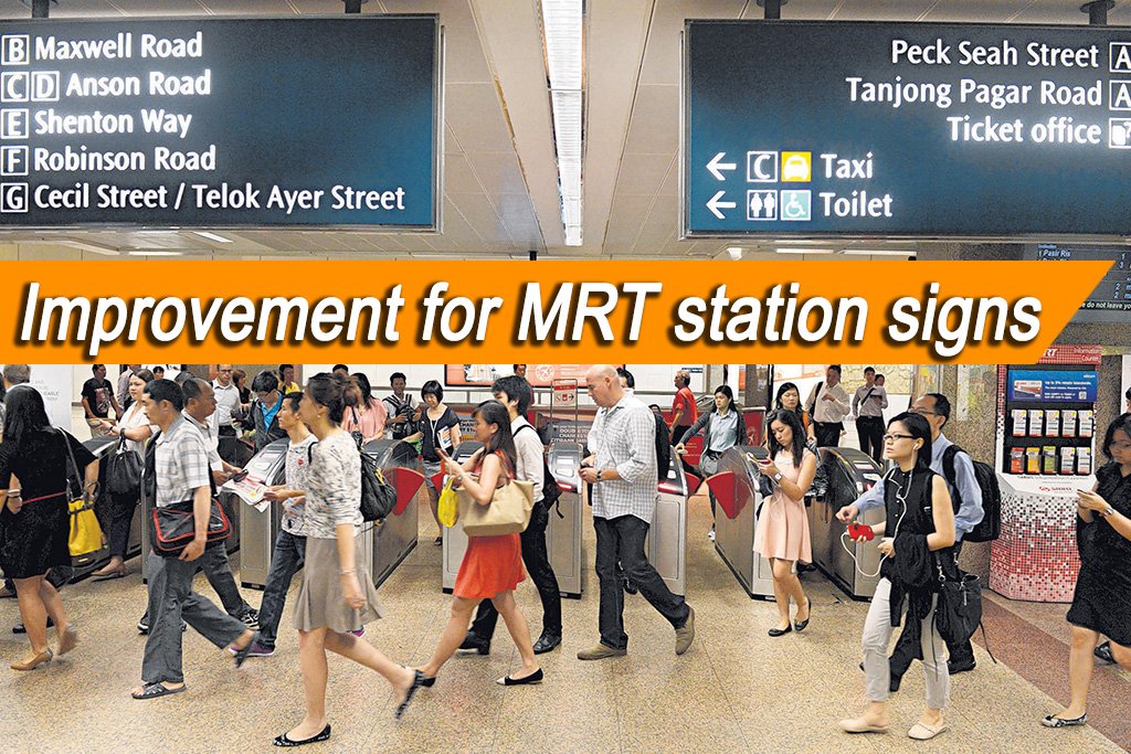 LTA looking to improve signs at MRT stations