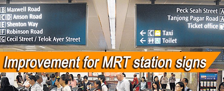 LTA looking to improve signs at MRT stations