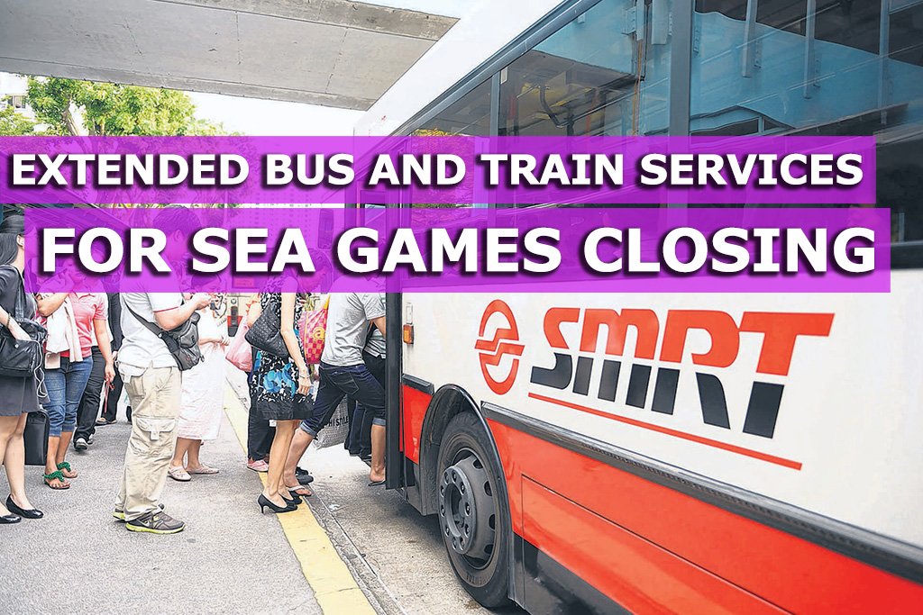 SMRT bus and train services extended for SEA Games closing ceremony ...