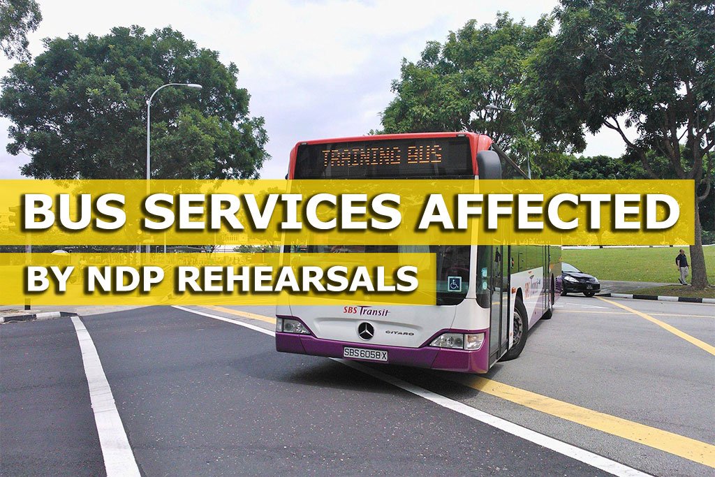 34 bus services affected by road closures due to NDP rehearsals