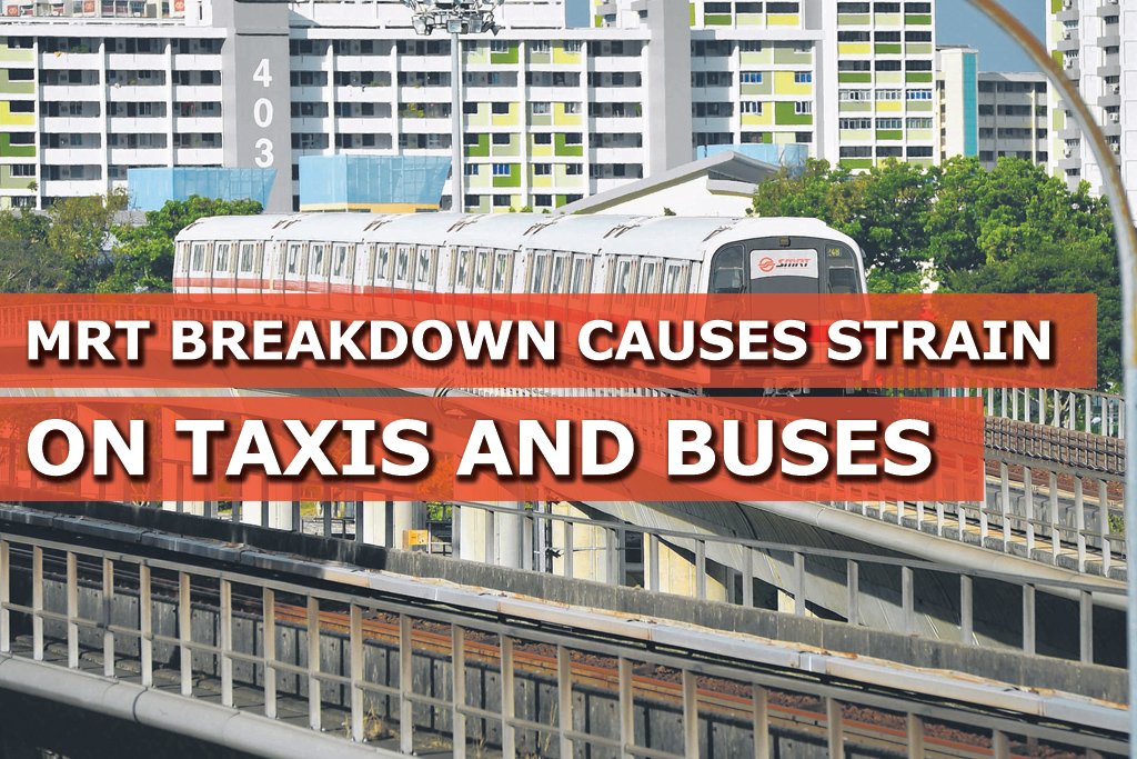 MRT disruption causes strain on buses and taxis