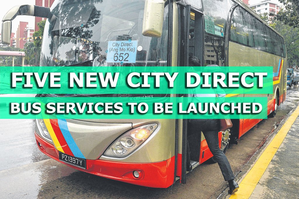 Five new City Direct bus services from September - Sgcarmart
