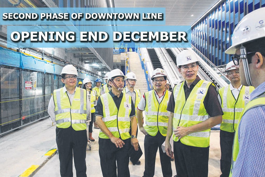 Phase two of the Downtown Line with 12 stations to open in December ...