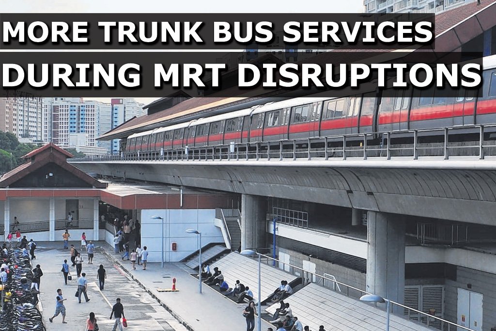 More trunk bus services during rail disruptions - Sgcarmart