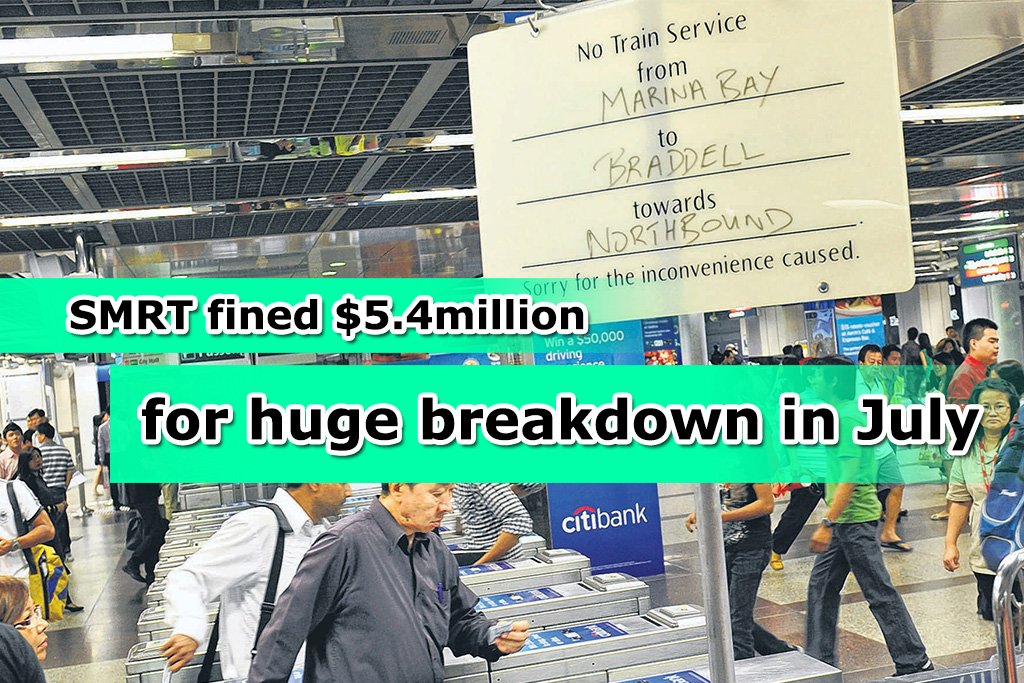 SMRT has been handed a $5.4 million fine for massive train breakdown in ...