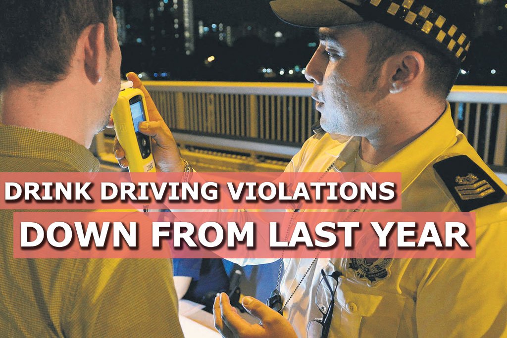 Drink driving violations down from last year - Sgcarmart