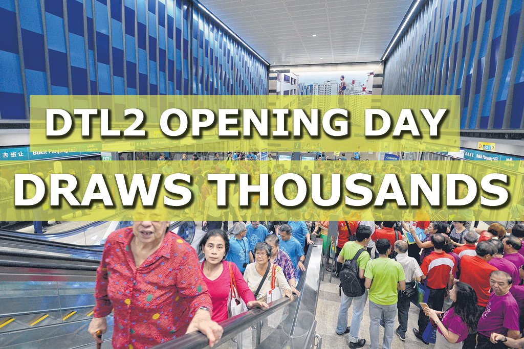 Thousands check out Downtown Line 2 on opening day - Sgcarmart