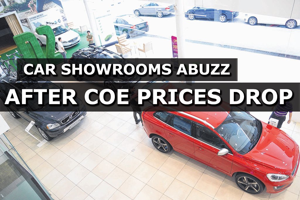 Car showrooms abuzz over weekend following drop in COE premiums