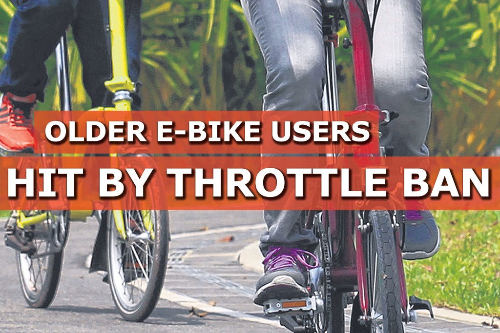 Older e-bike users still affected by throttle ban - Sgcarmart