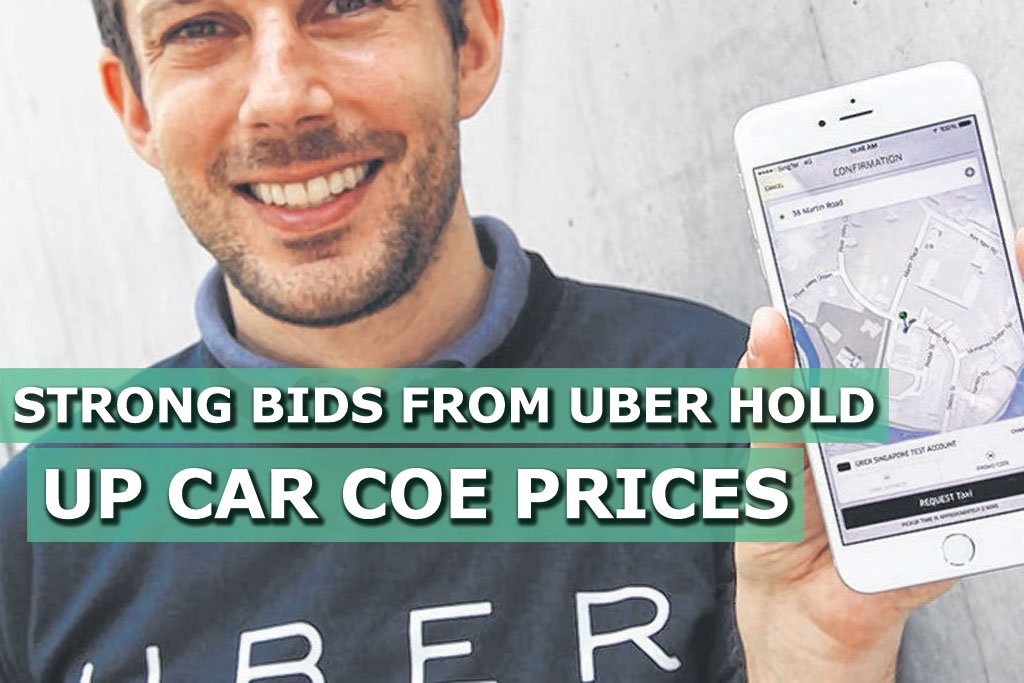 Strong bids from Uber hold up car COE prices - Sgcarmart