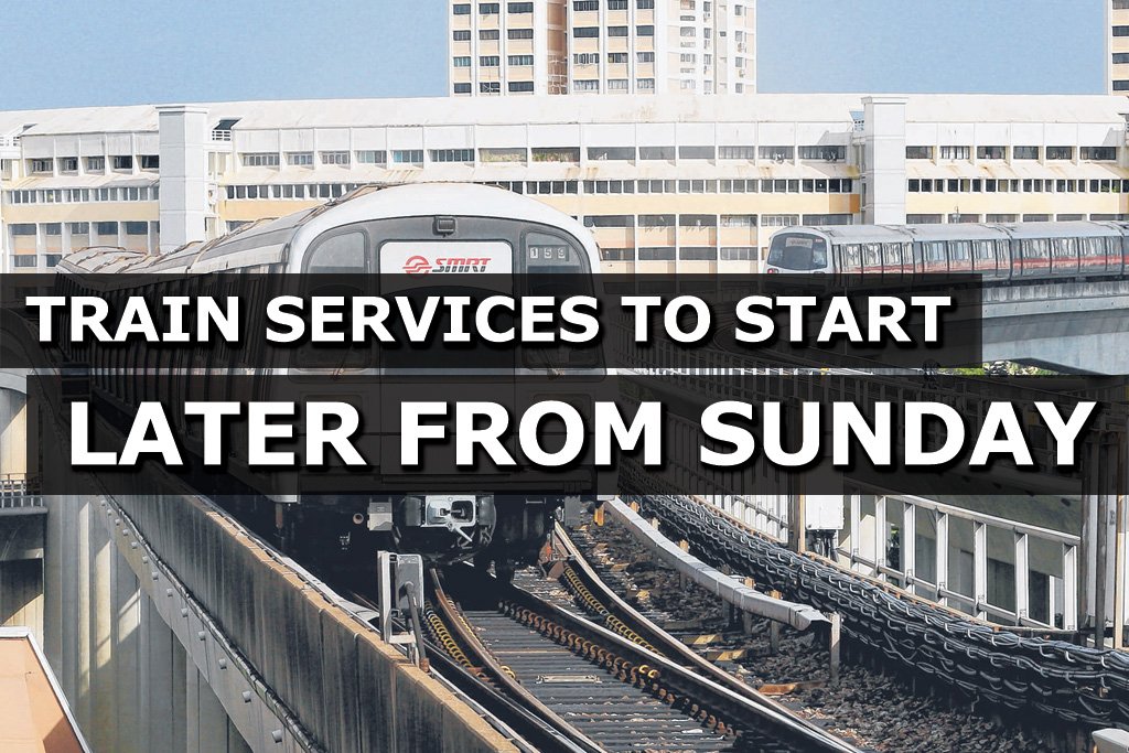 Train service to start later at 13 stations along NSEWL from Sunday: SMRT