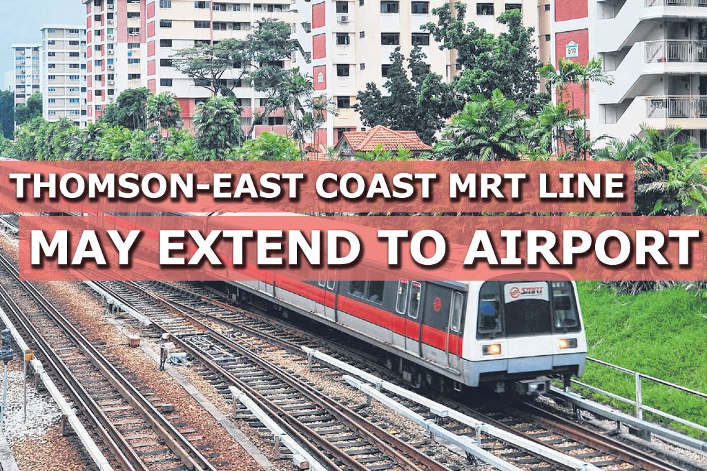 Thomson-East Coast MRT line could extend to Changi airport - Sgcarmart