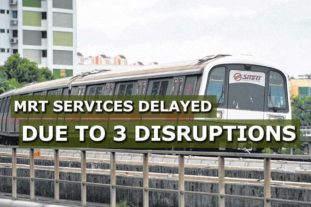 Three disruptions caused delays in East-West and North-South lines ...