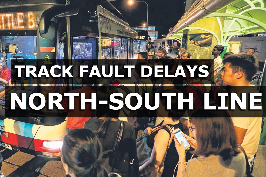 Slower train service on North-South Line due to track fault on Tuesday ...