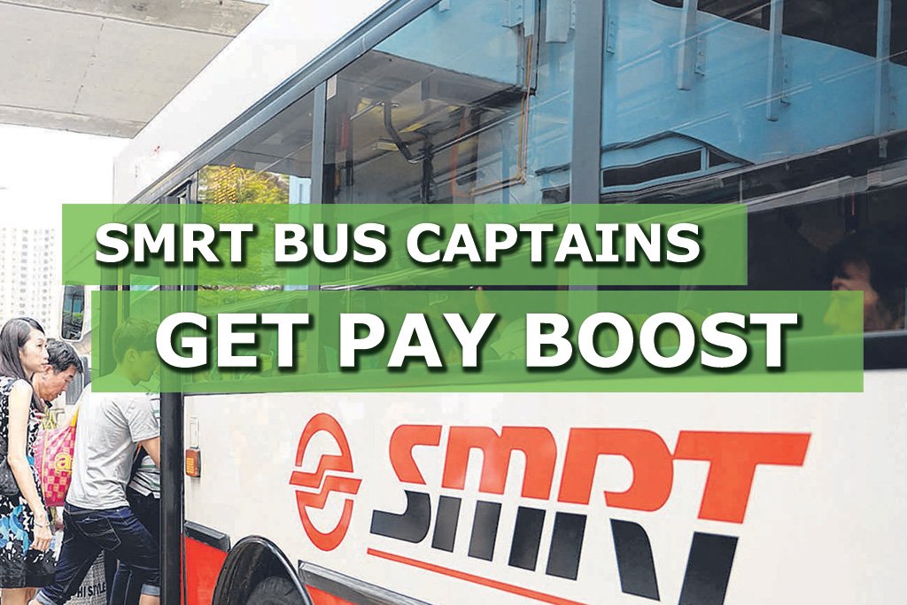SMRT bus captains get pay boost on par with the rest of the industry