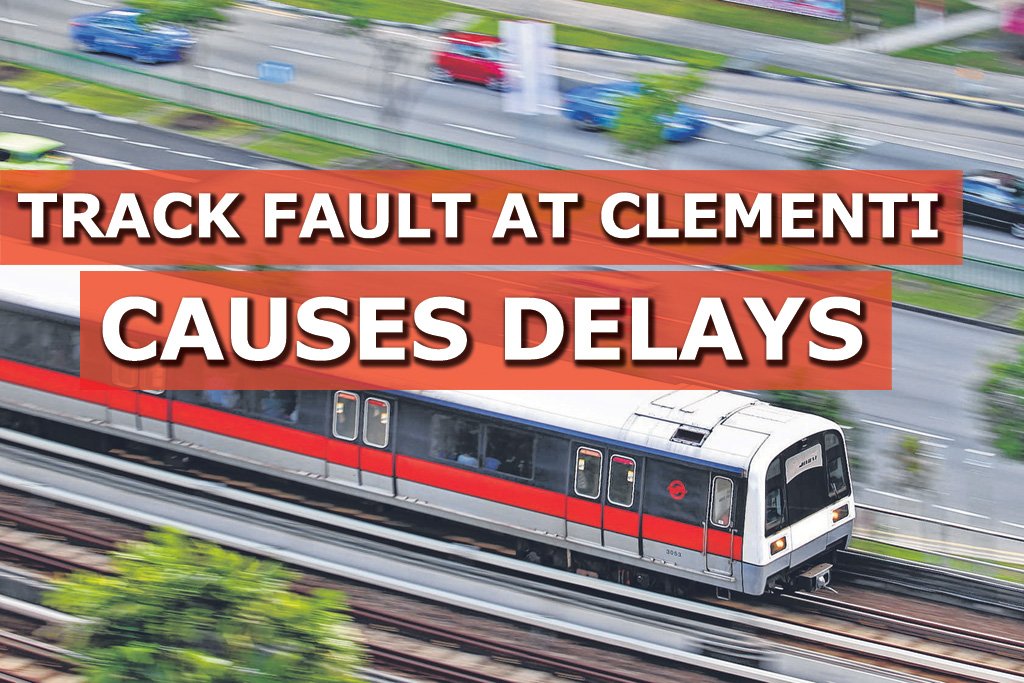 Track fault at Clementi causes delays on East-West Line