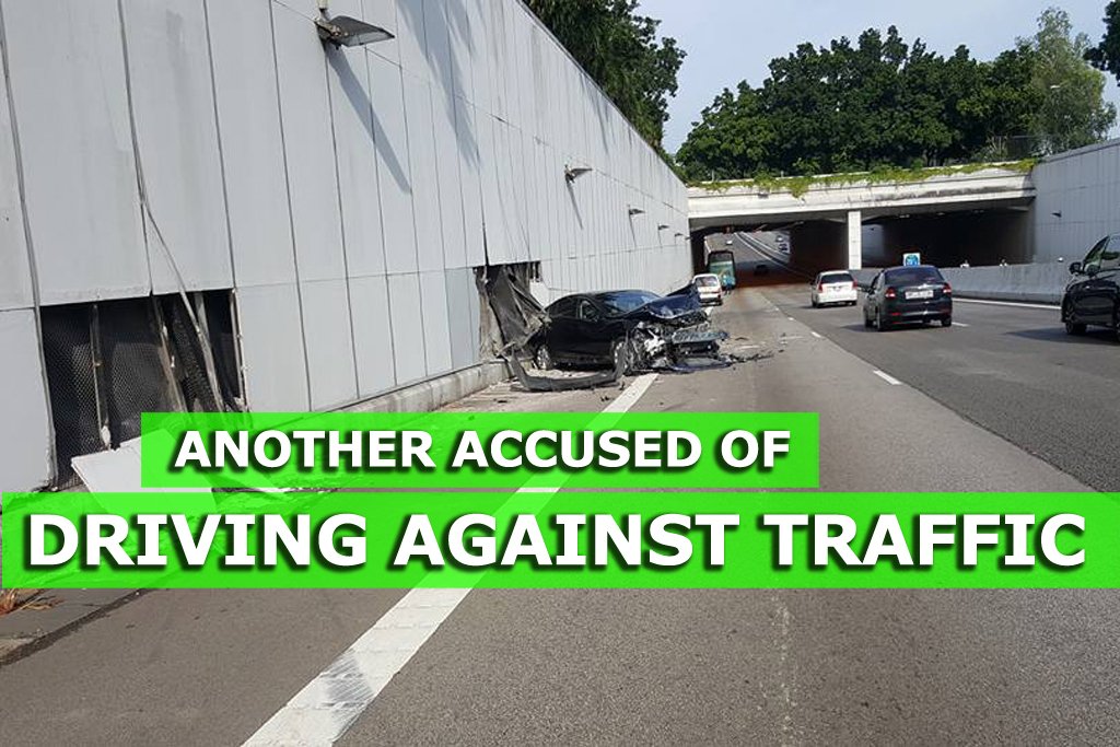 Another accused of driving against traffic
