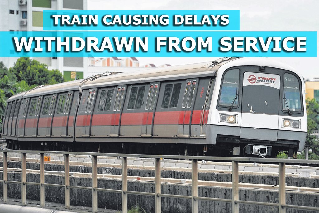 Train that caused delays on North-South Line on Friday withdrawn from ...