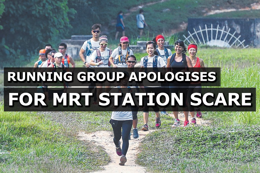 Running group apologises for MRT station scare - Sgcarmart