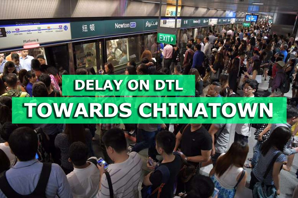 Delay on entire Downtown Line towards Chinatown due to signalling fault ... Delay on entire Downtown Line towards Chinatown due to signalling fault ...
